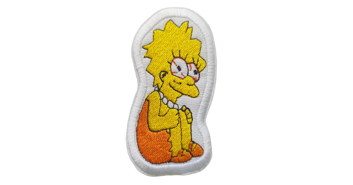 Lisa Simpson loca Parche bordado
